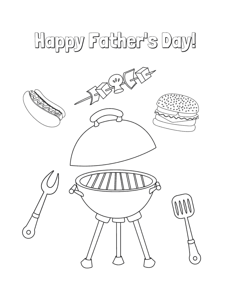 7 Free Father's Day Coloring Pages | Printable | Preschool and Up