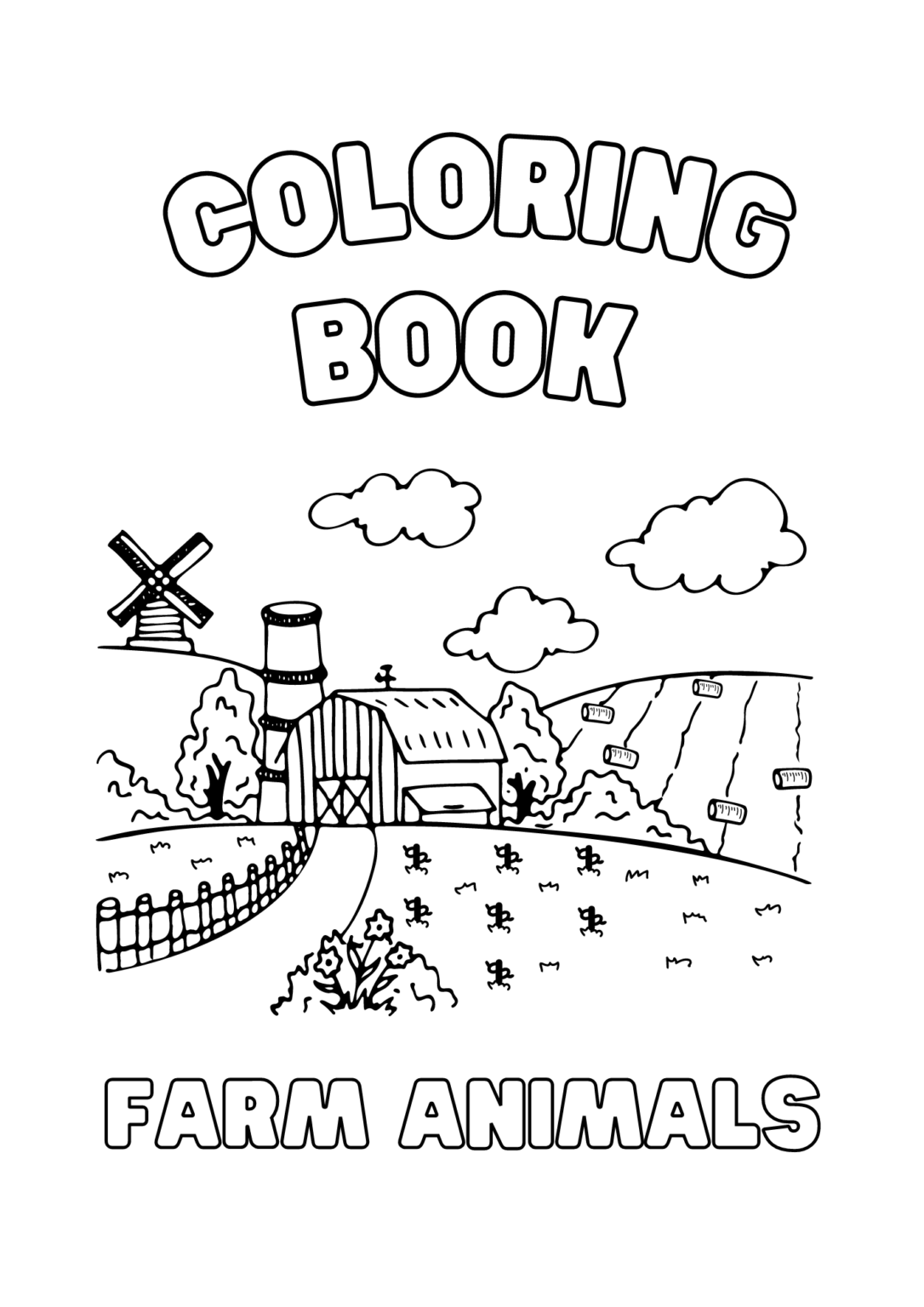 9 Sets of Farm Coloring Pages | Free | Farm and Animals | Worksheets