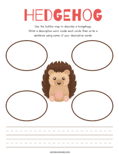 8 Free Hedgehog Worksheets | Printable