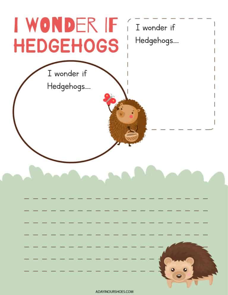 8 Free Hedgehog Worksheets | Printable