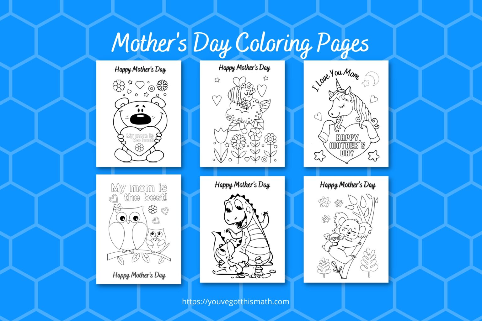 6 Mother's Day Coloring Pages | Free | Printable