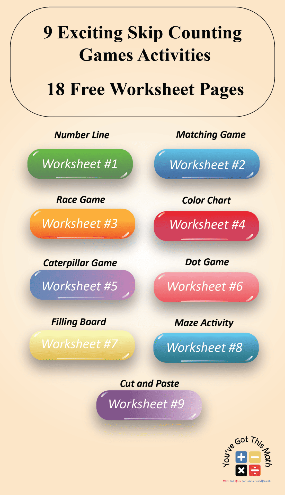 9 Exciting Skip Counting Games | Free Worksheets
