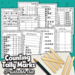9 Free Counting Tally Marks Worksheets (some with a Christmas theme)