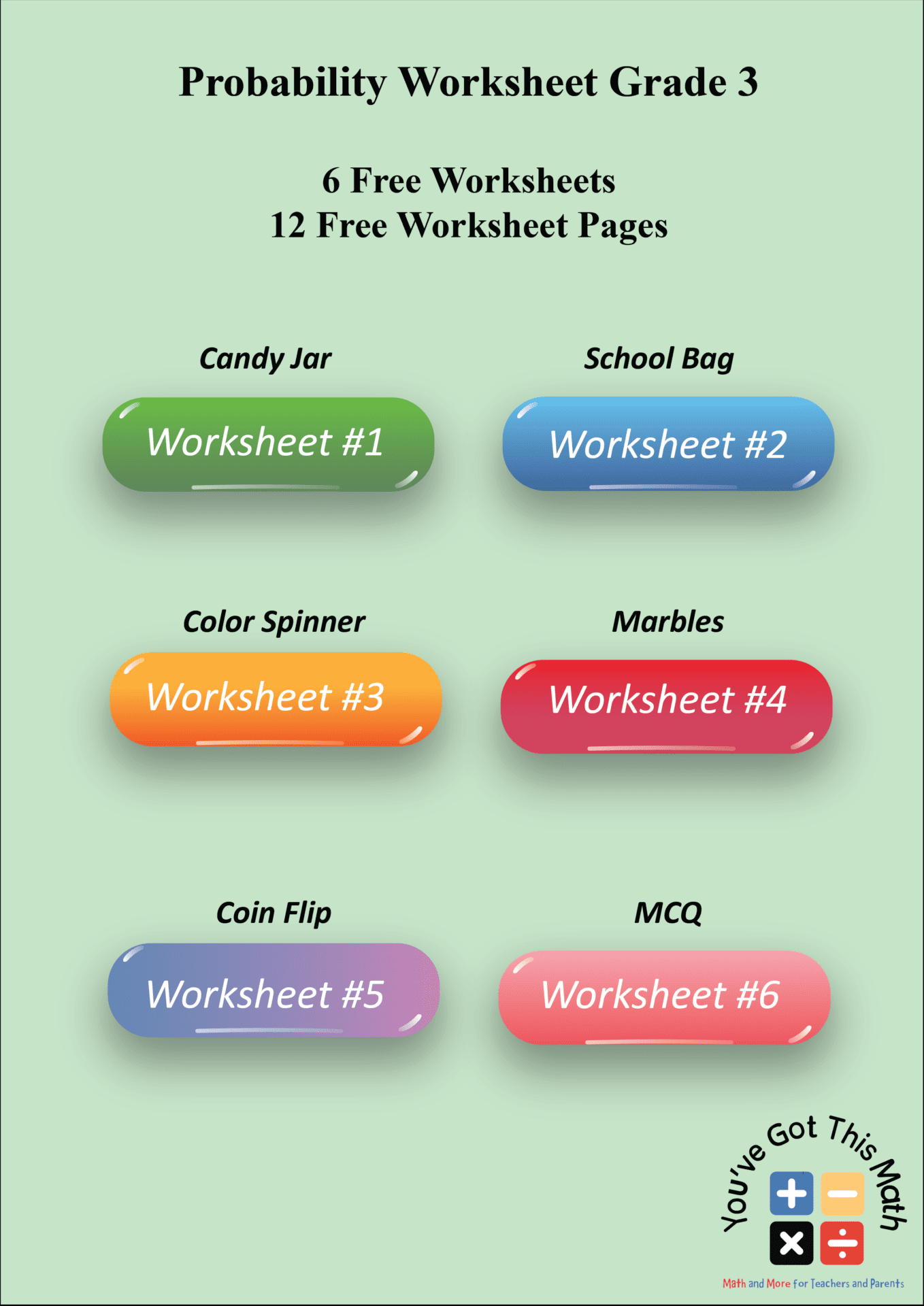 6 Probability Worksheet Grade 3 Free Printable 6-probability-worksheet-grade-3-free-printable