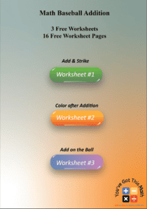 Math Baseball Addition | Free Printable