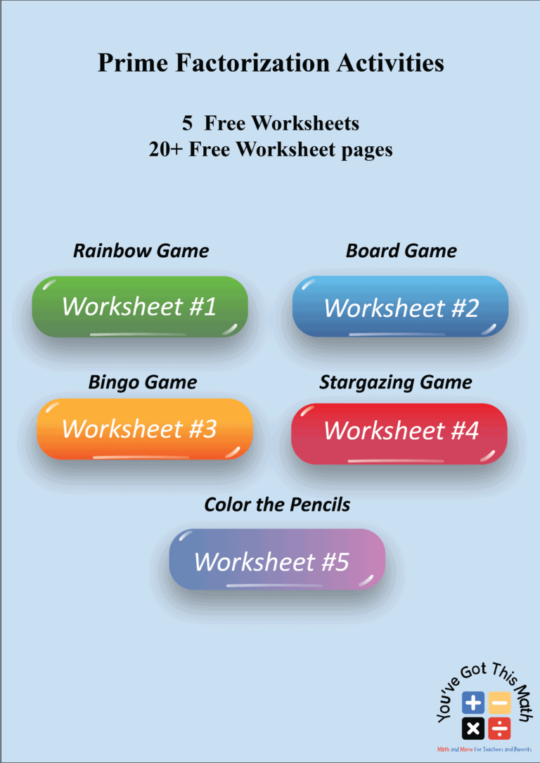 Prime Factorization Activities | Free Printable