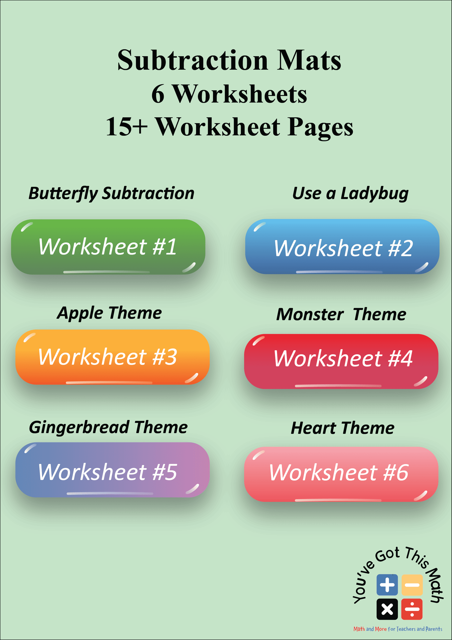 6 Free Subtraction Mats Worksheets Fun Activities 6 Free Subtraction Mats Worksheets Fun Activities