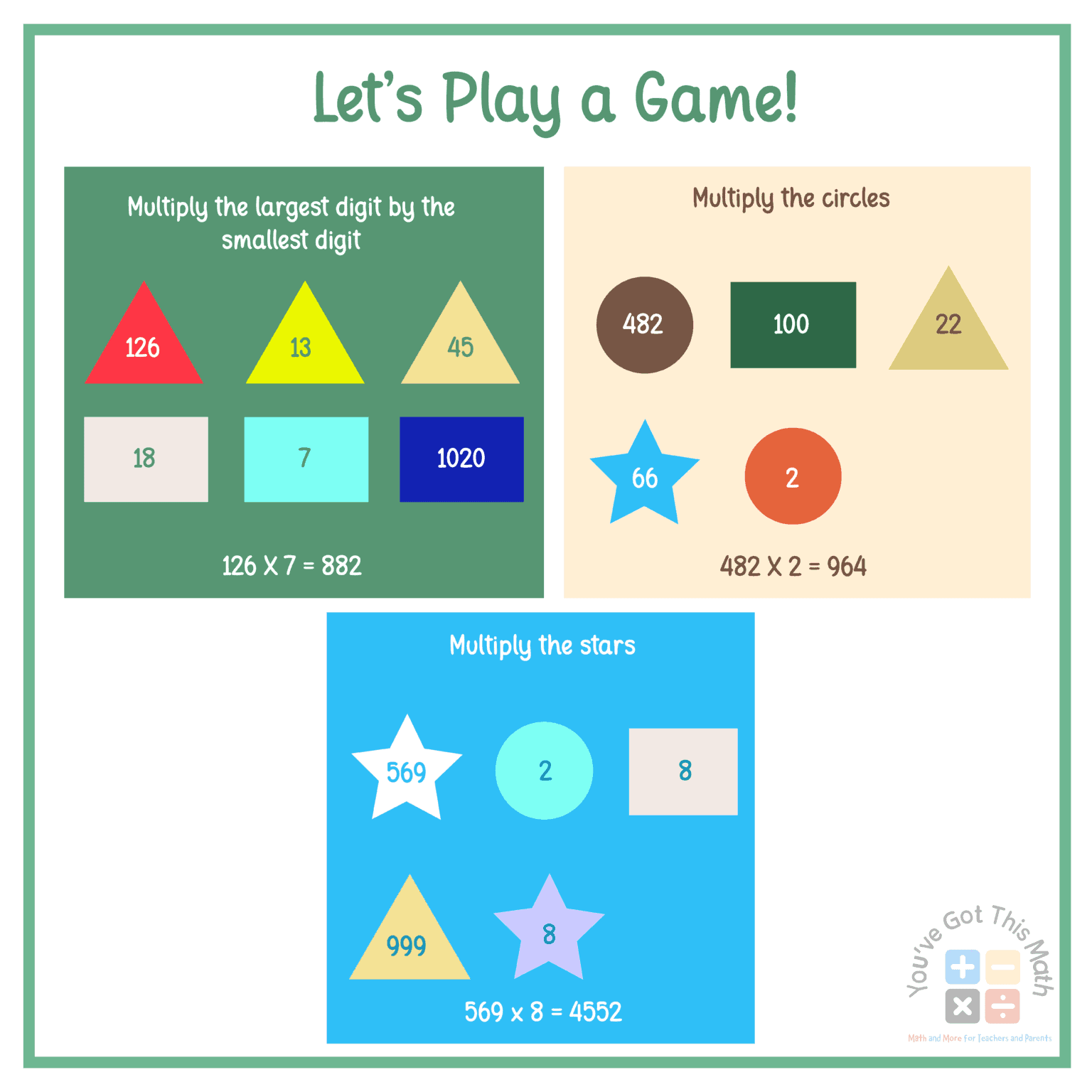 6 Free 3 Digit by 1 Digit Multiplication Worksheets