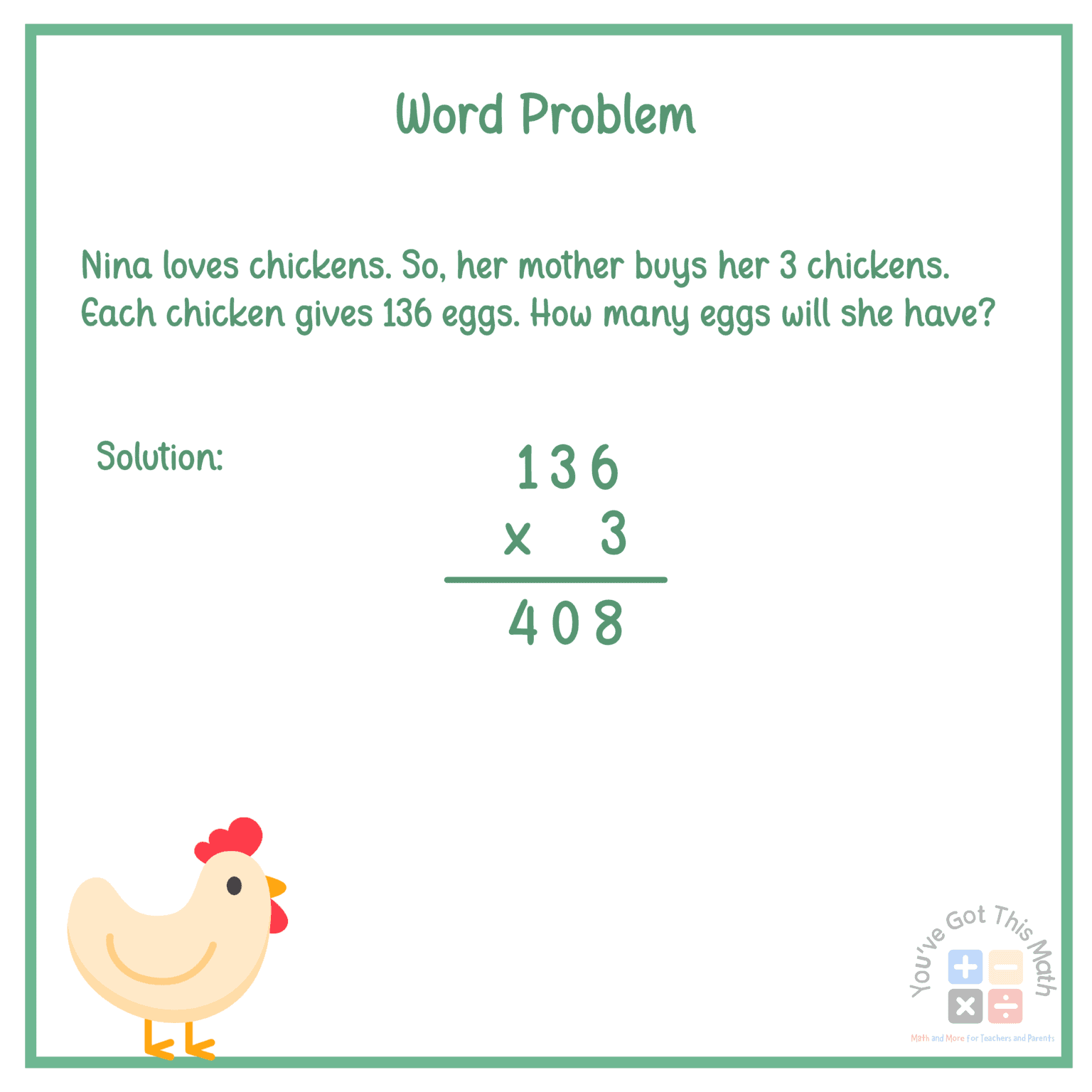 6 Free 3 Digit by 1 Digit Multiplication Worksheets