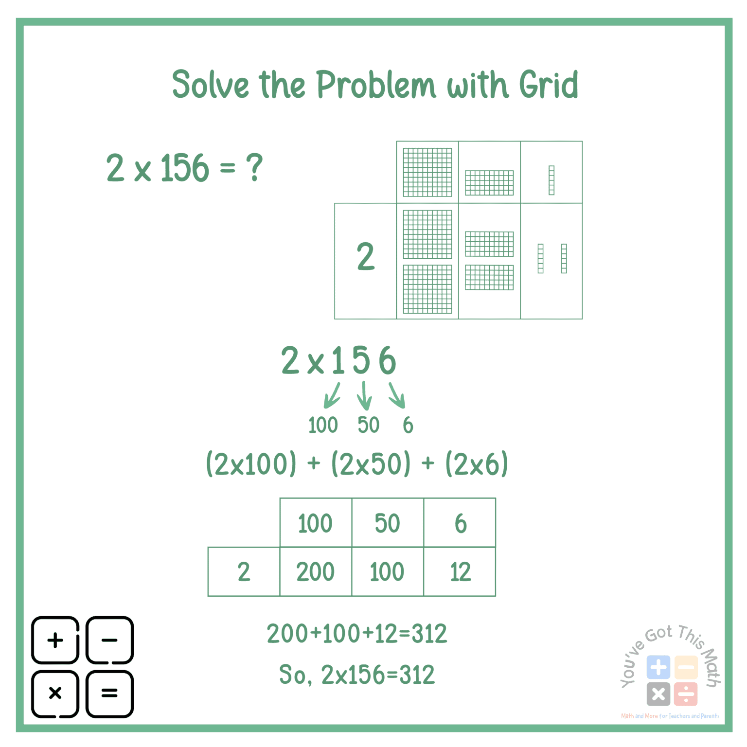 6 Free 3 Digit by 1 Digit Multiplication Worksheets