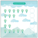 5 Fun Hot Air Balloon Math Worksheets | Free PDF