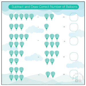 5 Fun Hot Air Balloon Math Worksheets | Free PDF