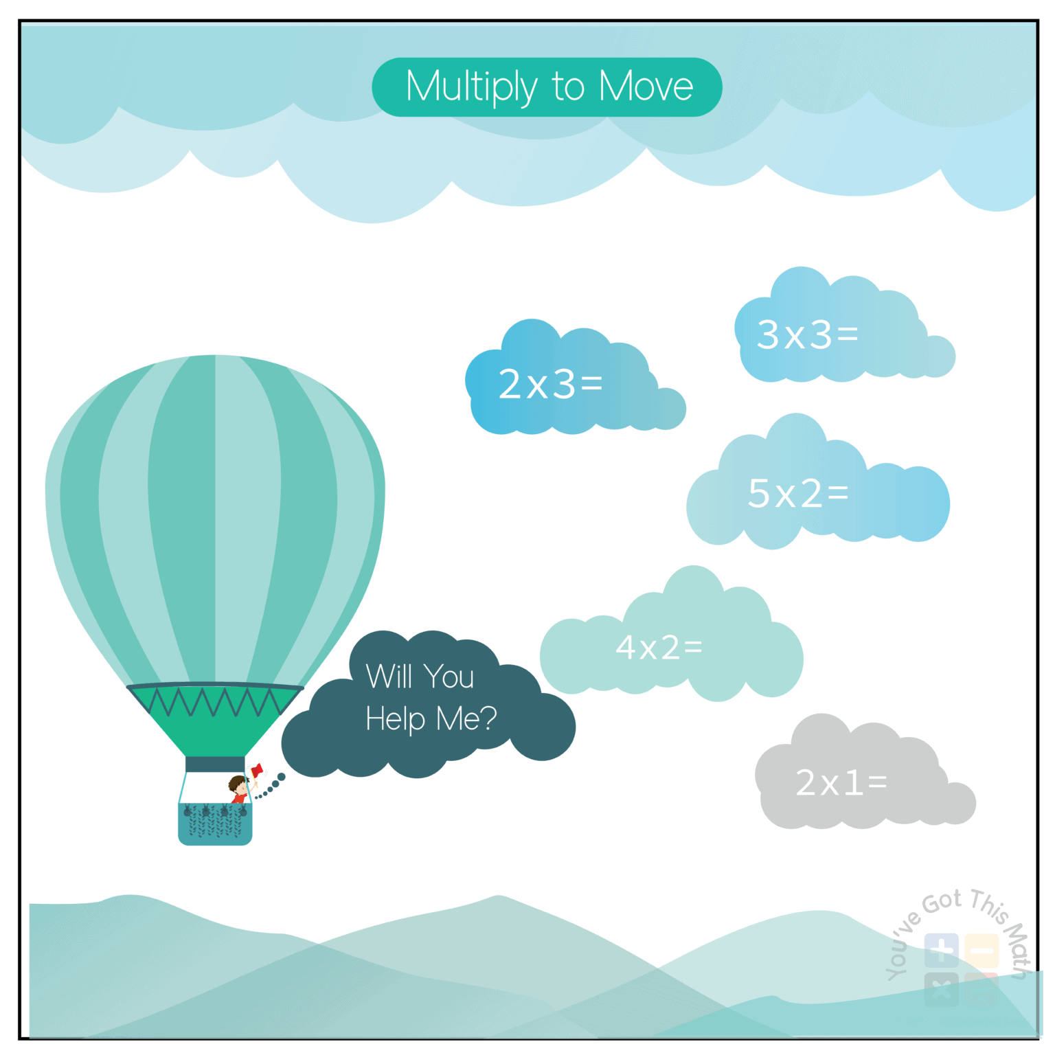 5 Fun Hot Air Balloon Math Worksheets | Free PDF