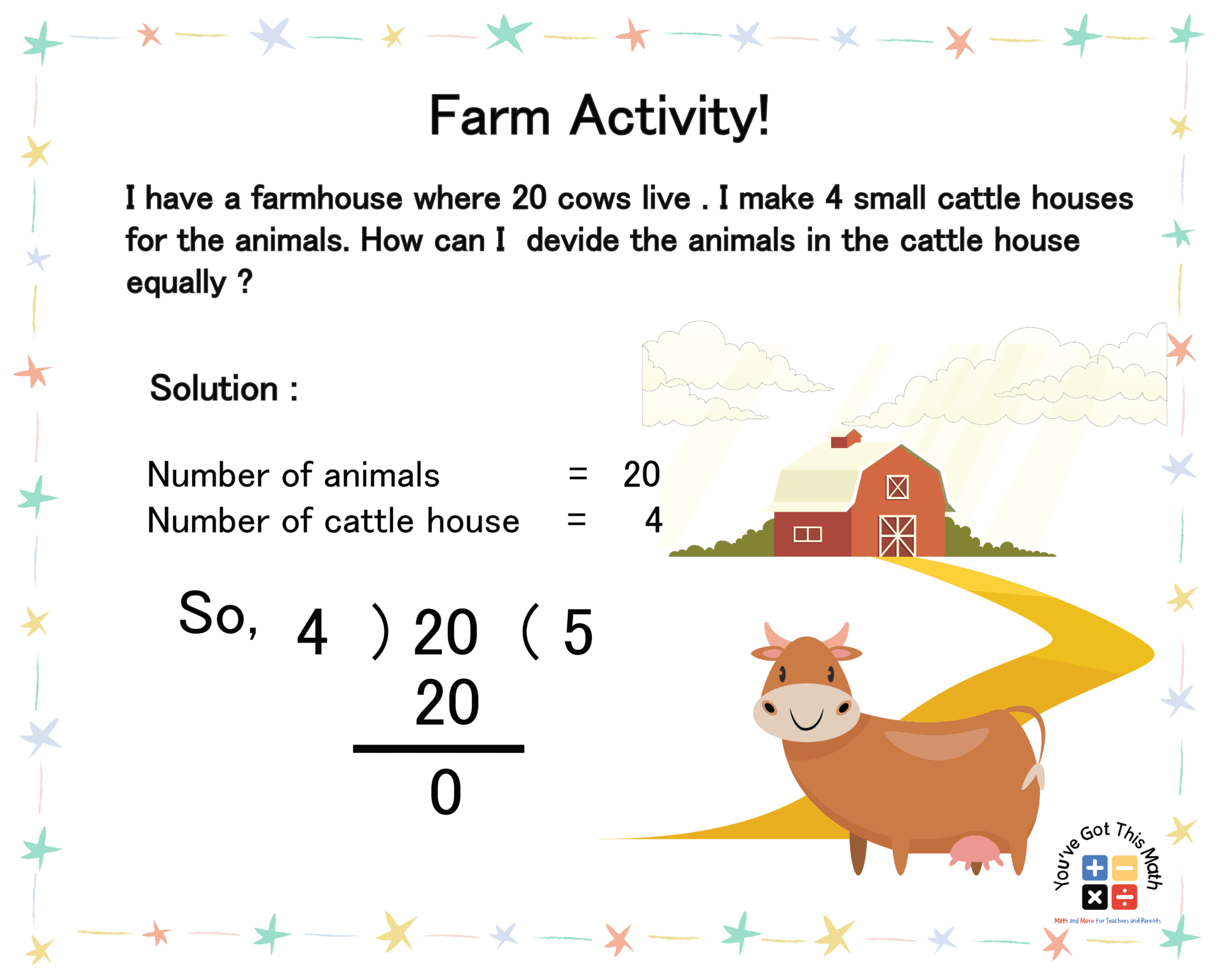 45 Multi Digit Division Word Problems | 5 Free Worksheets