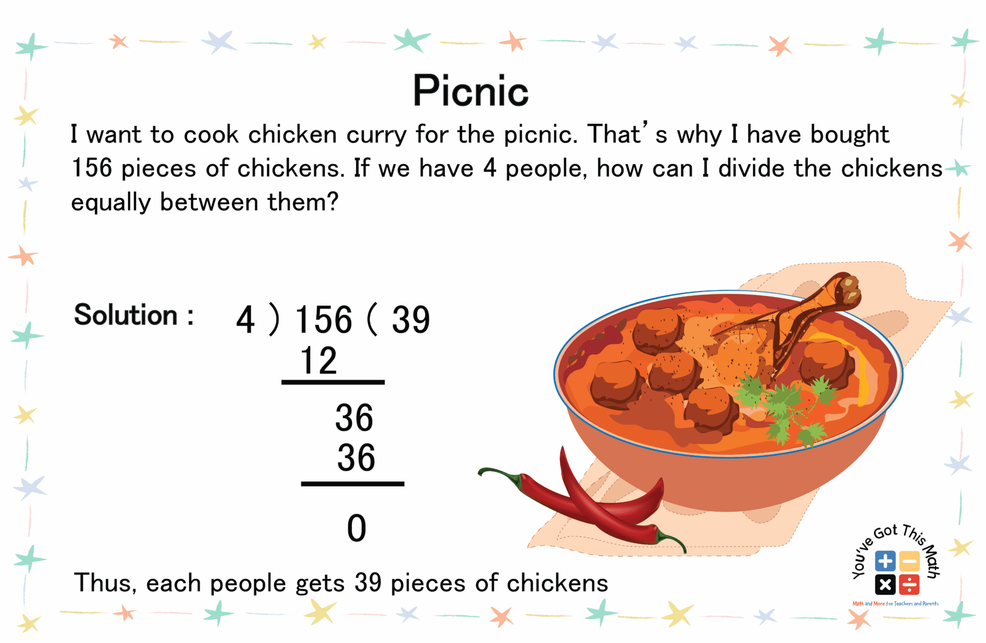 45 Multi Digit Division Word Problems | 5 Free Worksheets