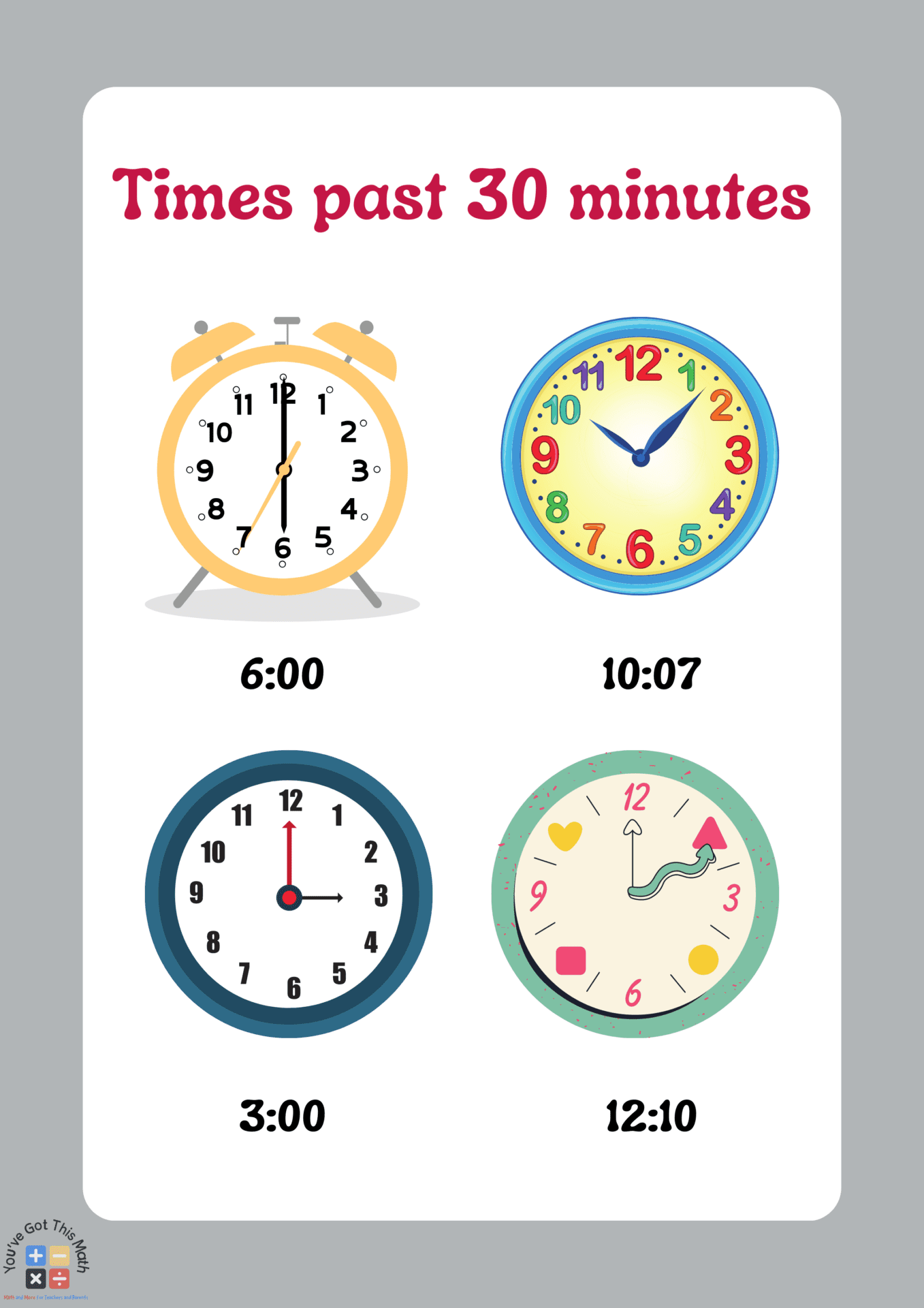 Telling Time Coloring Worksheets | Free Printables