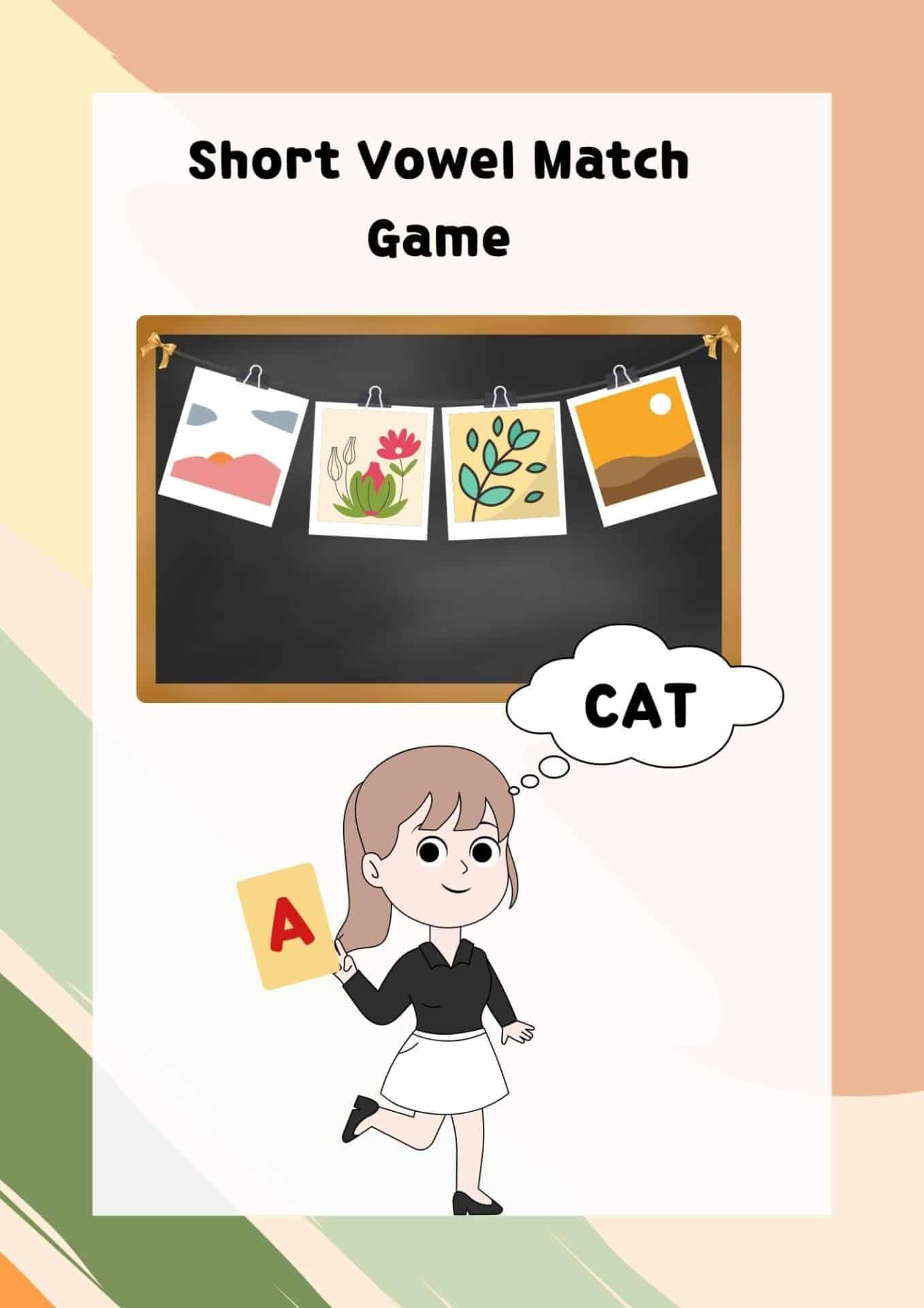 5 CVC Short Vowel Games | Word Game | Free Worksheets