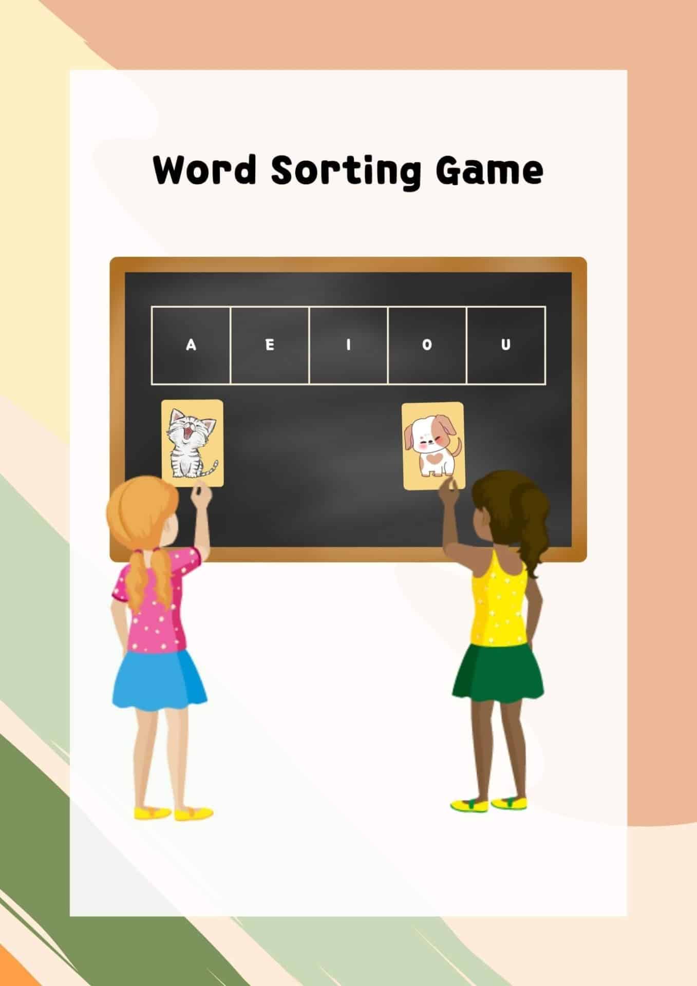 5 CVC Short Vowel Games | Word Game | Free Worksheets