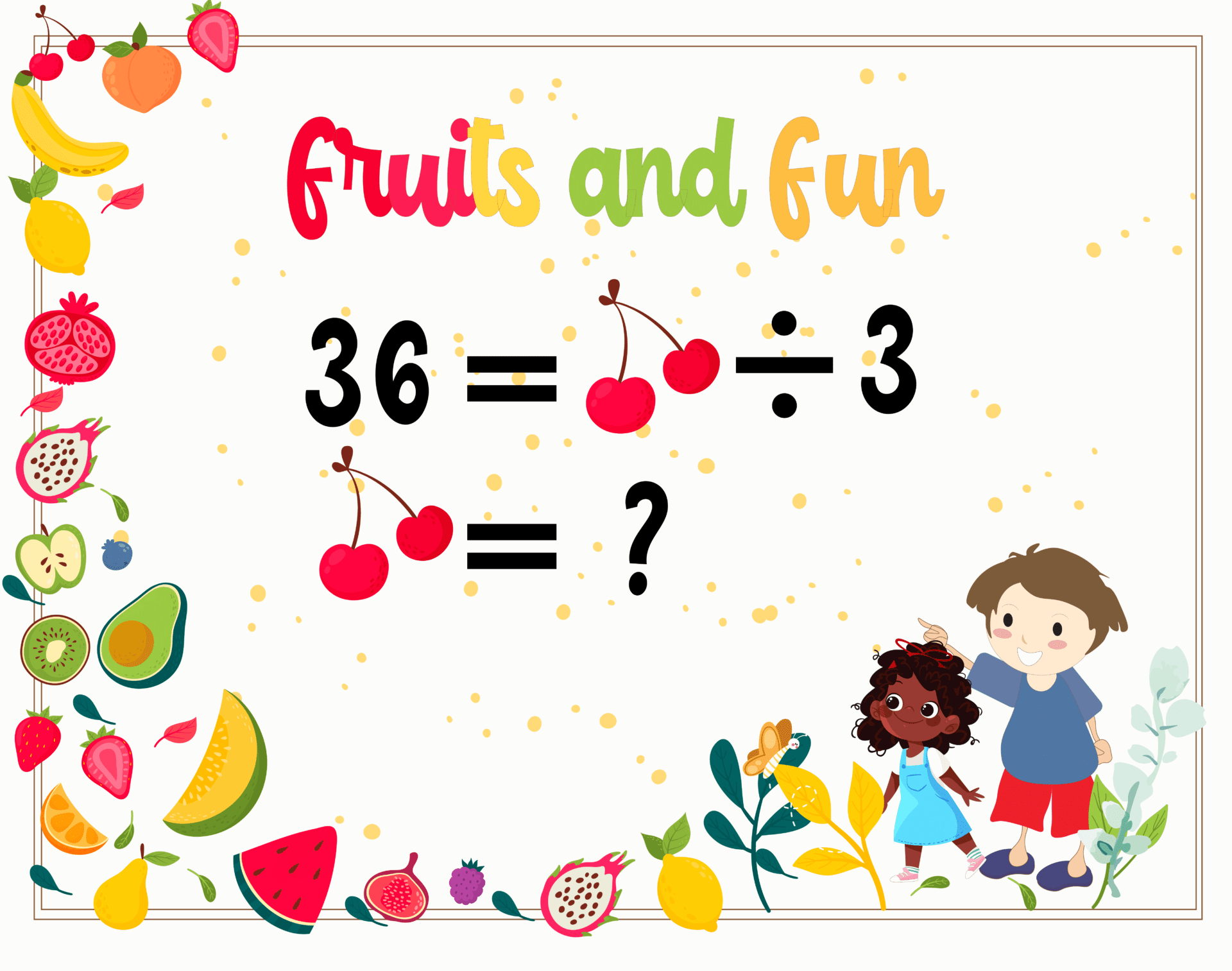 Missing Dividend | Math Game | Free Printable Worksheet