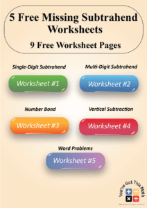 5 Free Missing Subtrahend Worksheets | Fun Activities