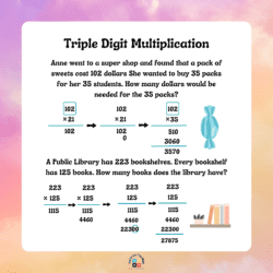 Multi Digit Multiplication Word Problems | Free Worksheet