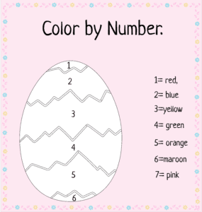 5 Free Easter Coloring Math Worksheets | Fun Printable