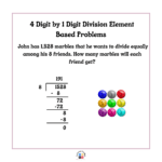 4-Digit by 1 Digit Division Word Problems | Free Worksheets