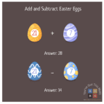 5 Free Math Easter Egg Hunt Worksheets