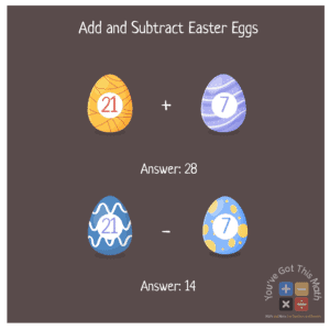 5 Free Math Easter Egg Hunt Worksheets