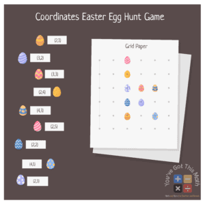 5 Free Math Easter Egg Hunt Worksheets