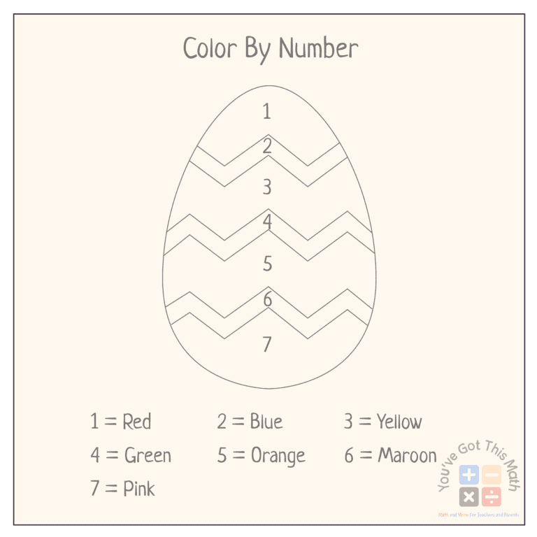 Easter Math Activities | Free Printable | Kindergarten