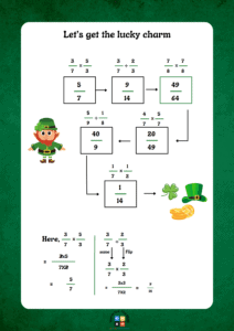 St. Patrick's Day Fraction Math | 5 Free Worksheets