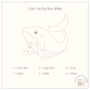 10 Free Ocean Color by Number Pages