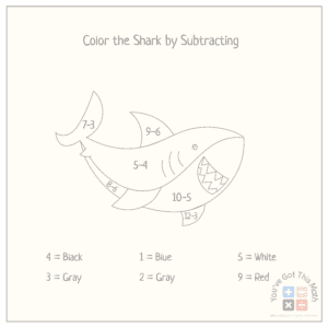 10 Free Ocean Color by Number Pages