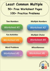 6 Free Least Common Multiple Worksheet Grade 4 | 50+ Free Pages