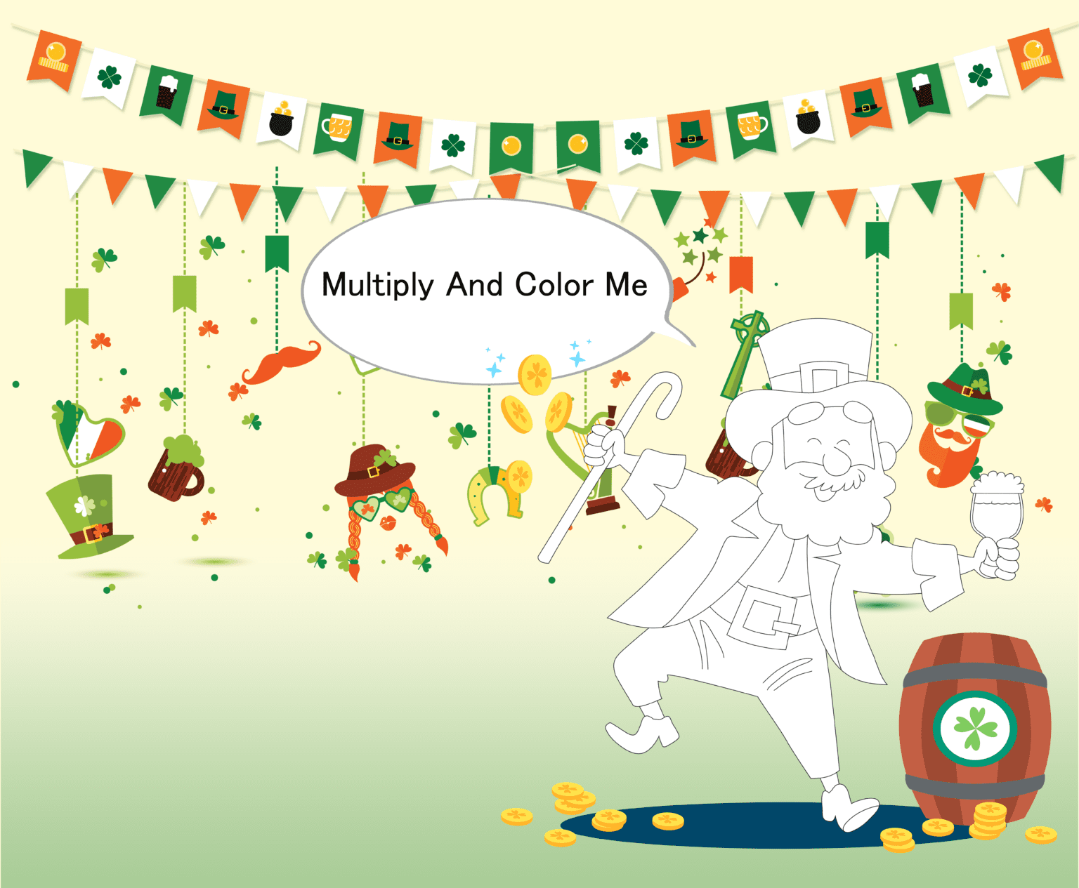 Leprechaun Color by Number | Fun Activities