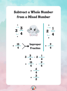 Subtracting Mixed Numbers with Regrouping Worksheets | Free Printable