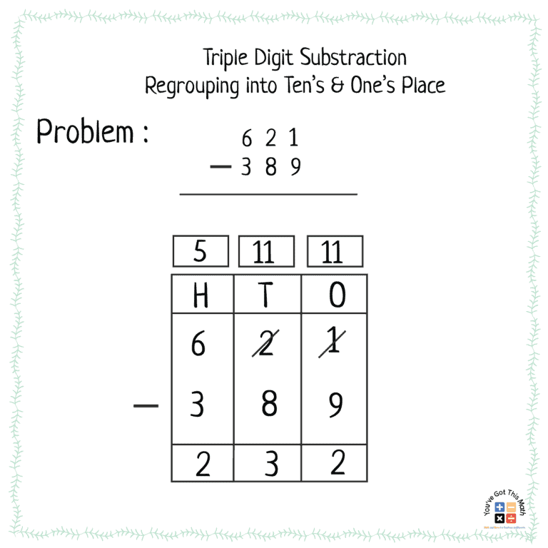 11 Free 3 Digit Subtraction with Regrouping Worksheets PDF