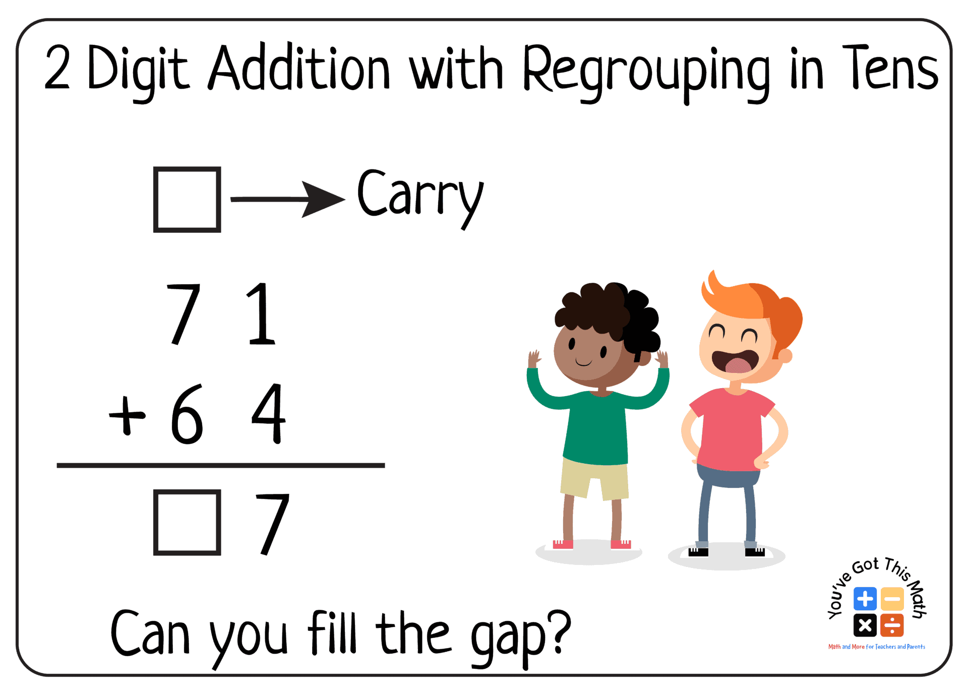 6 Double Digit Addition with Regrouping Worksheets | Free Printable