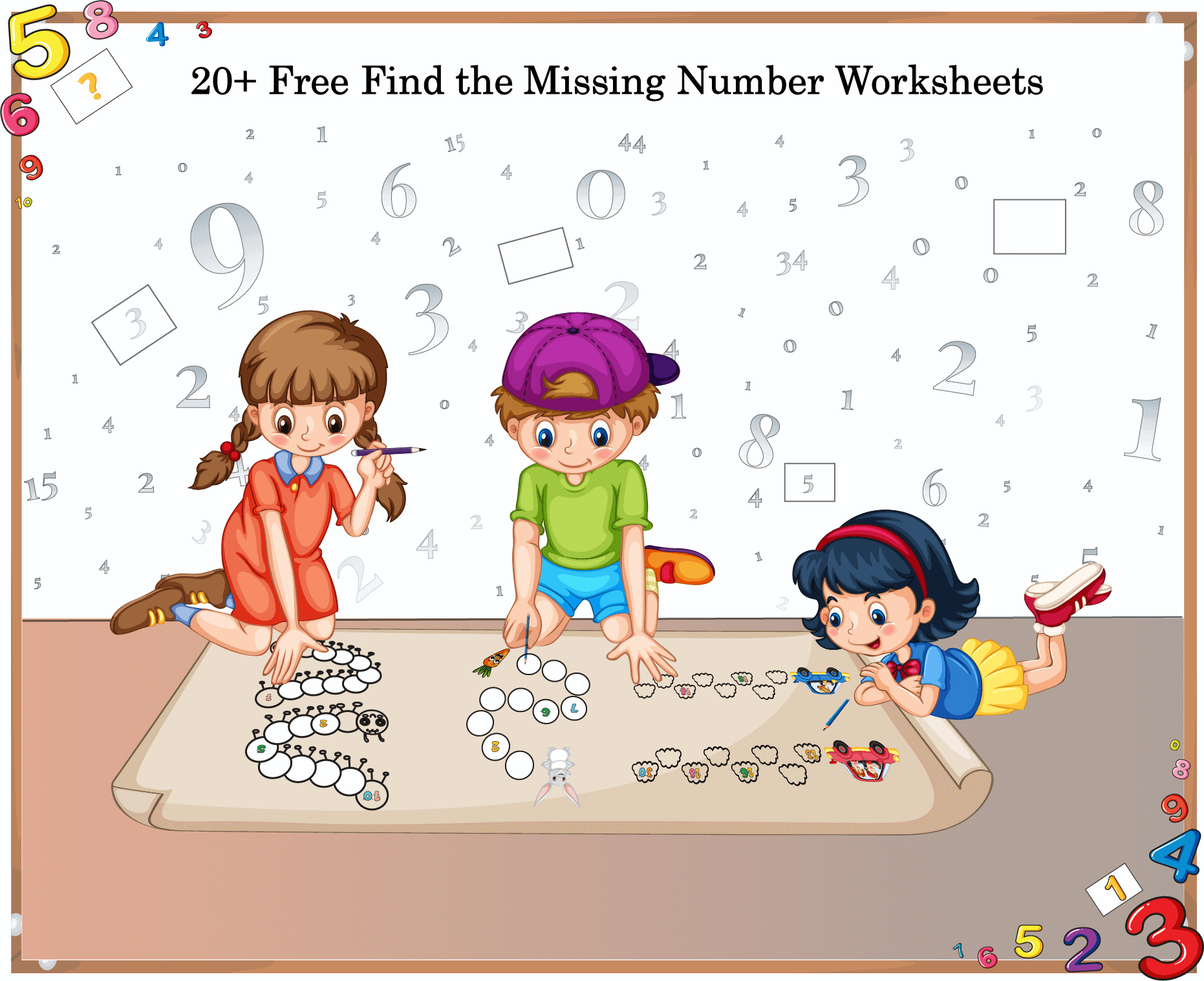 11 Free Find The Missing Number Worksheets