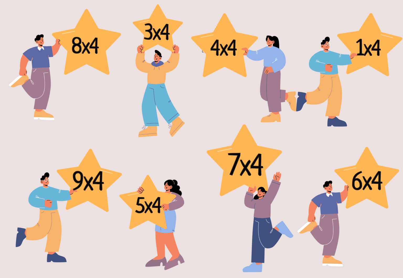 6 Free 4 Times Table Worksheets | Fun Activities