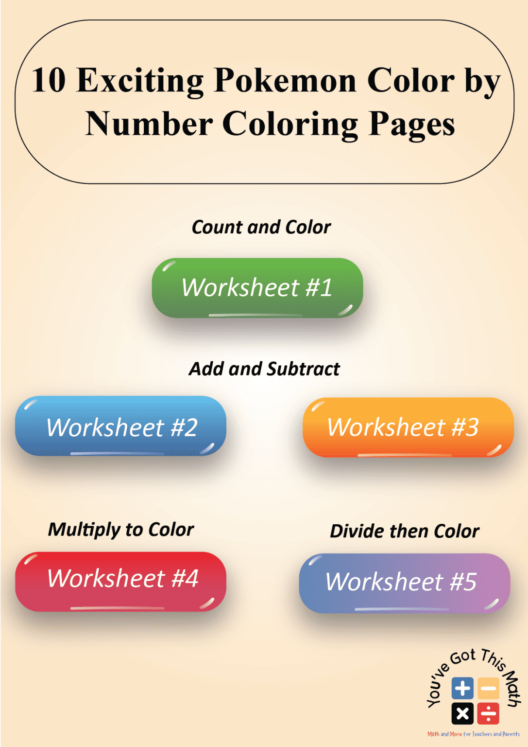 10 Exciting Pokemon Color by Number Coloring Pages | Free Printable