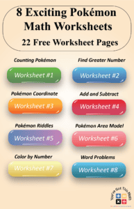 8 Exciting Pokémon Math Worksheets | 22 Free Pages