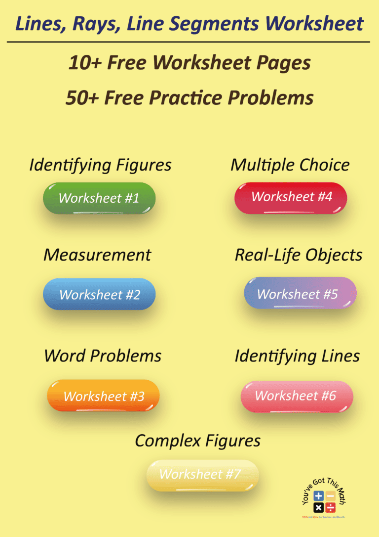 Free Lines Rays and Line Segments Worksheet | 10+ Pages