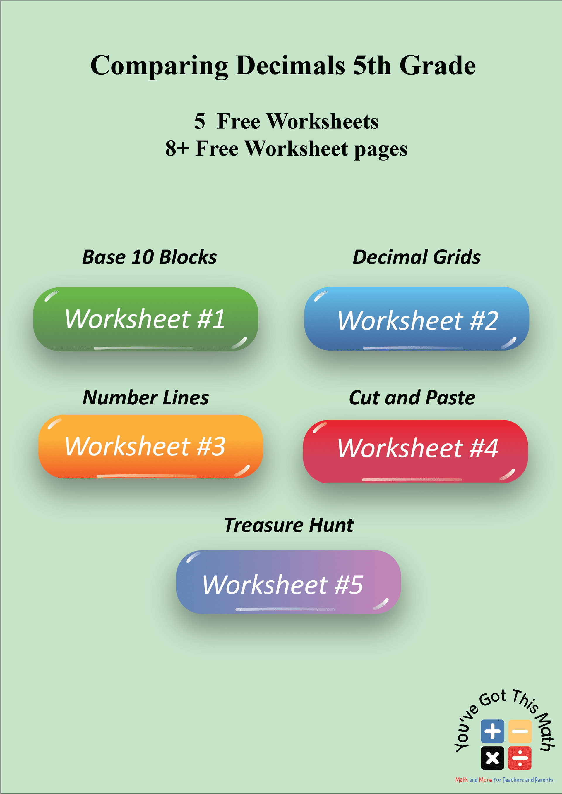 Comparing Decimals 5th Grade Free Printable Fun Activities Comparing Decimals 5th Grade Free Printable Fun Activities