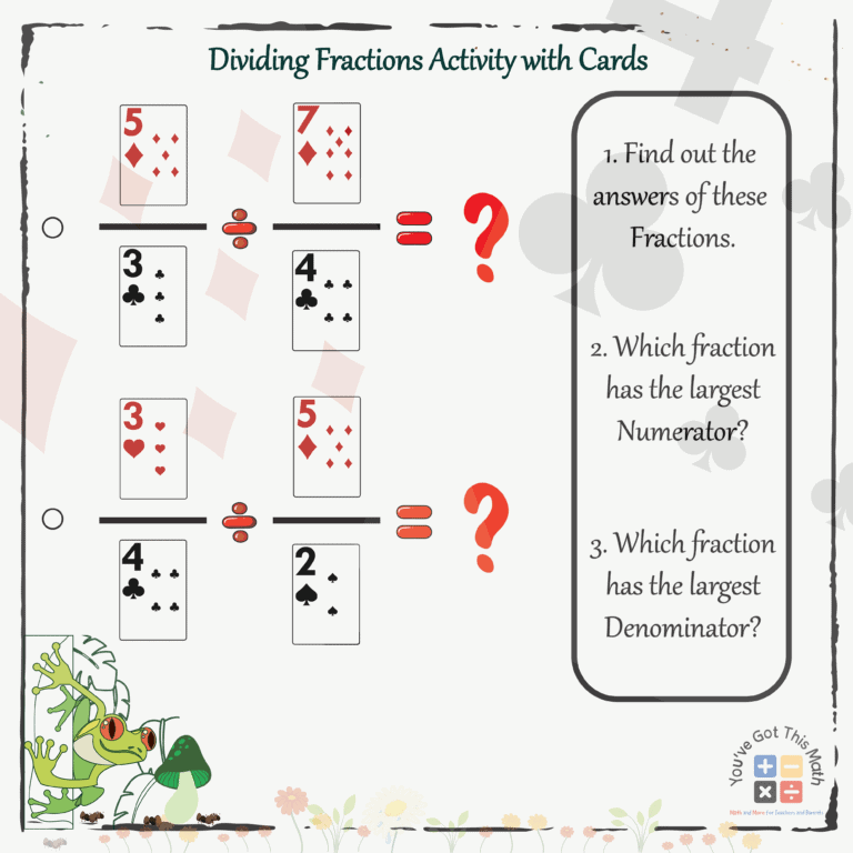 12 Fun Exciting Dividing Fractions Activity | Free Worksheets
