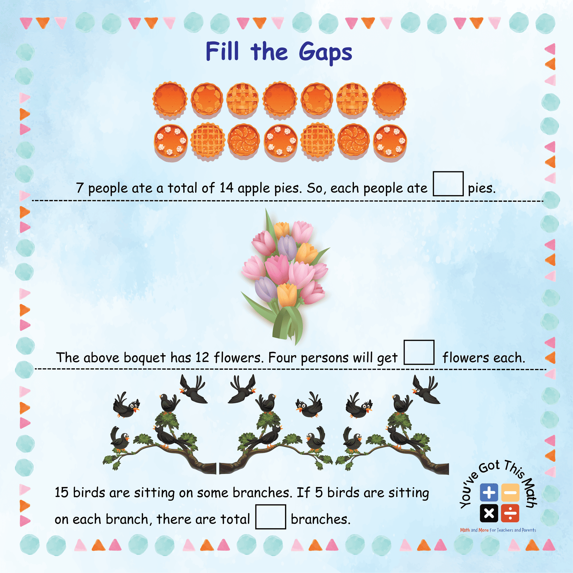 55+ Missing Factor Division Word Problems | Free Printables