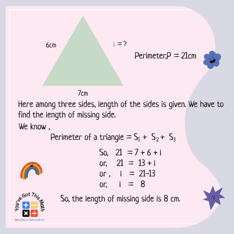 5 Free Find Missing Side When Given Perimeter Worksheet | Fun Activities