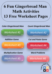 6 Fun Gingerbread Man Math Activities | Free Worksheets