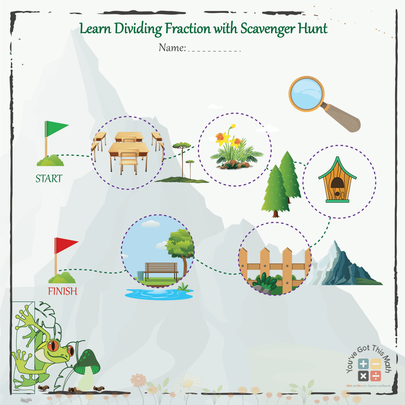 12 Fun Exciting Dividing Fractions Activity | Free Worksheets